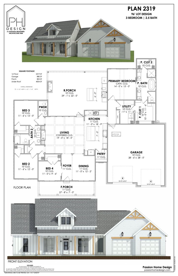 Plan 2319 - Passion Home Design